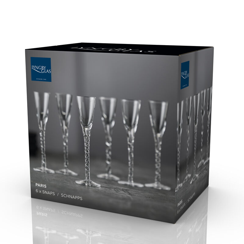 Lyngby Glas | Paris Snapseglas 6 stk. | Lyngbyglasshop